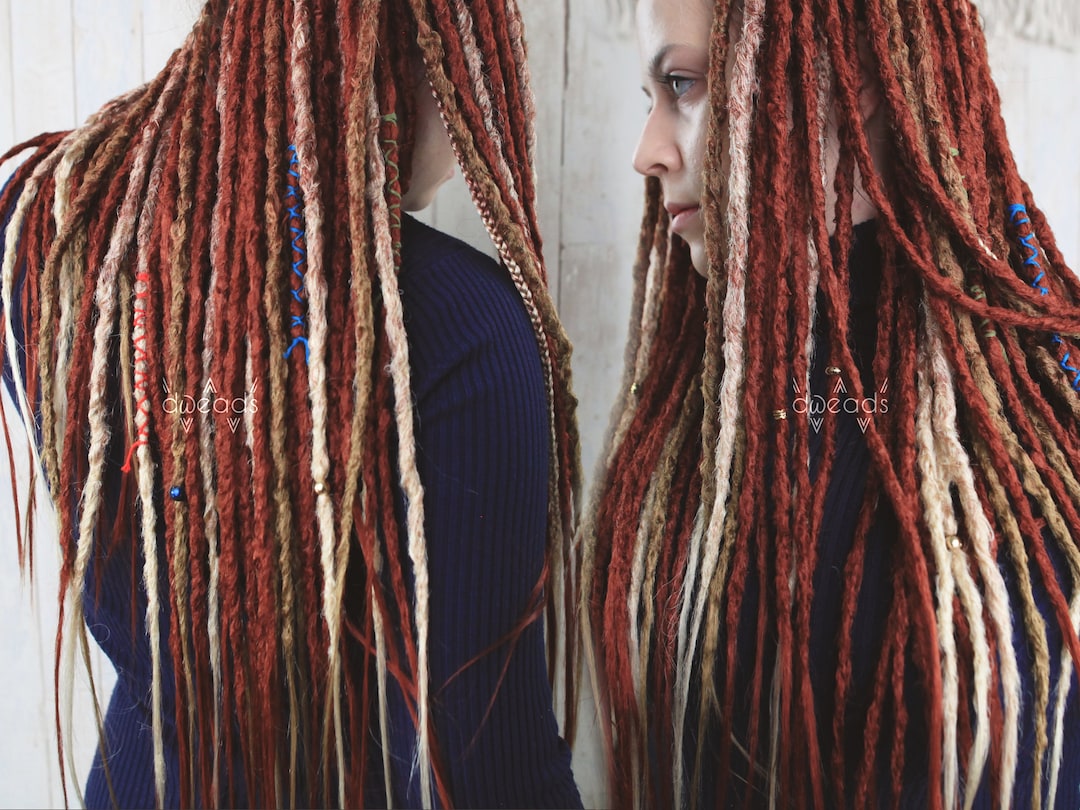 Synthetic Dreads Copper Blond - Realistic & Soft - Dreadlocks Hair ...