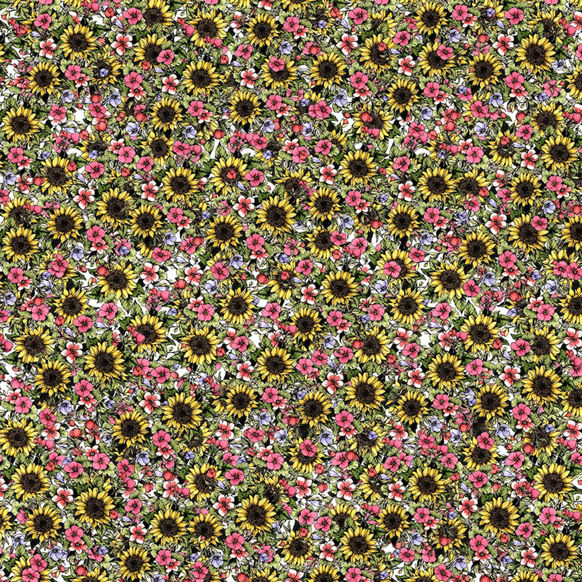 Flower Printed Patterns Adhesive Vinyl Heat Transfer Vinyl - Etsy