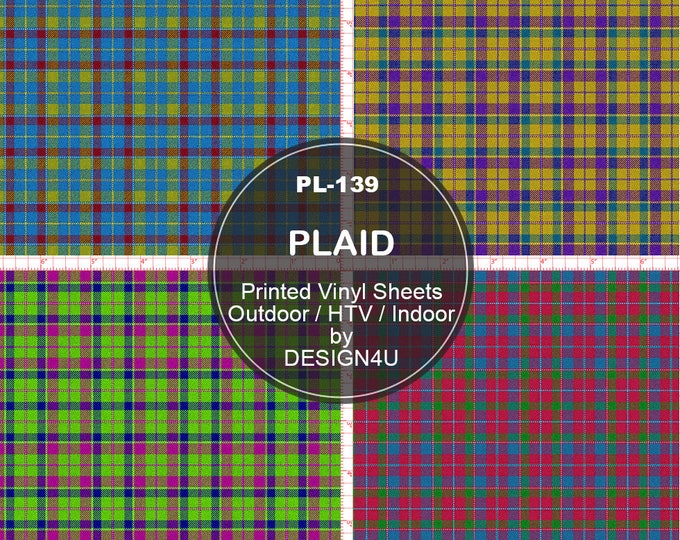 Plaid Patterns Adhesive Vinyl, Heat Transfer Vinyl, Pattern Heat ...