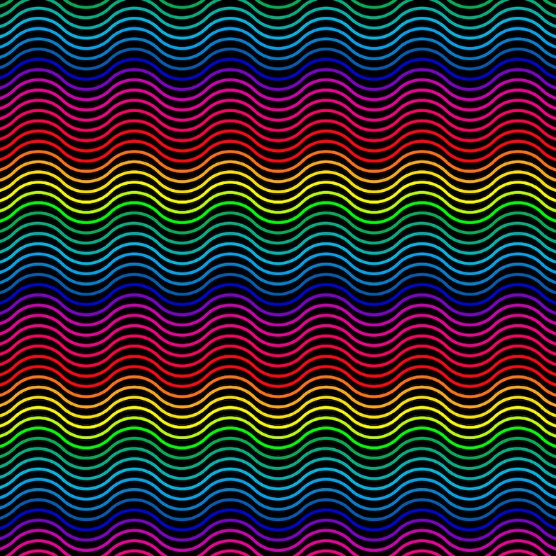 Rainbow Line Printed Patterns Adhesive Vinyl Heat Transfer - Etsy
