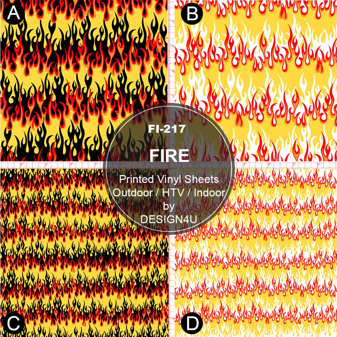 Fire Stripe Patterns Adhesive Vinyl, Heat Transfer Vinyl, Pattern Heat ...