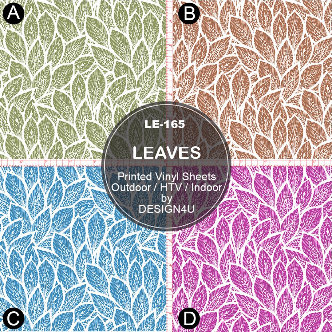 Leave Patterns Adhesive Vinyl, Heat Transfer Vinyl, Pattern Heat ...