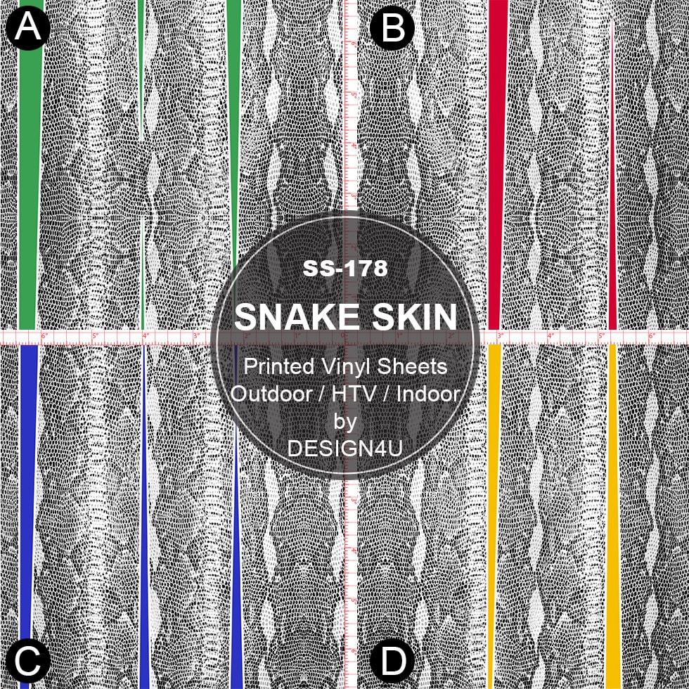 Snake Skin Printed Patterns Adhesive Vinyl Heat Transfer - Etsy