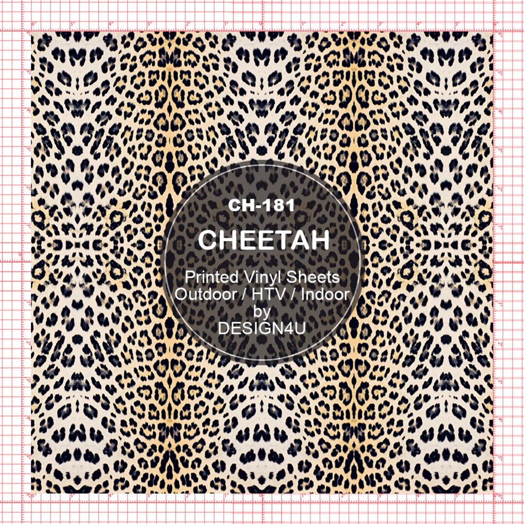 Cheetah Patterns Adhesive Vinyl Heat Transfer Vinyl Pattern - Etsy