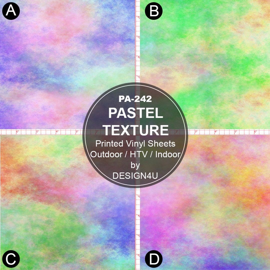 Pastel Texture Patterns Adhesive Vinyl, Heat Transfer Vinyl, Pattern ...