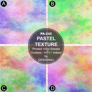 Pastel Texture Patterns Adhesive Vinyl Heat Transfer Vinyl | Etsy