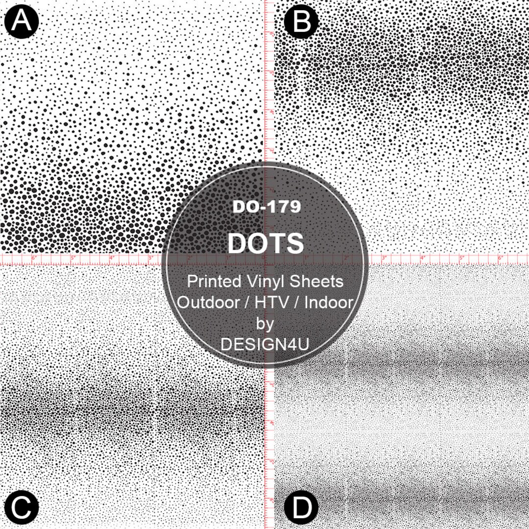 Dots Printed Patterns Adhesive Vinyl Heat Transfer Vinyl - Etsy