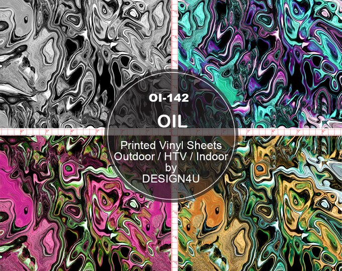 Oil Patterns Adhesive Vinyl, Heat Transfer Vinyl, Pattern Heat Transfer ...