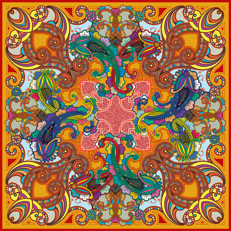 Paisley Patterns Adhesive Vinyl Heat Transfer Vinyl Pattern - Etsy