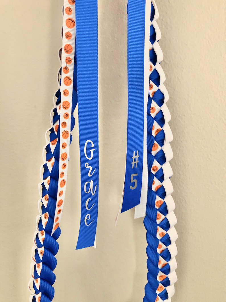 Basketball Ribbon Lei/senior Night Gift - Etsy Canada