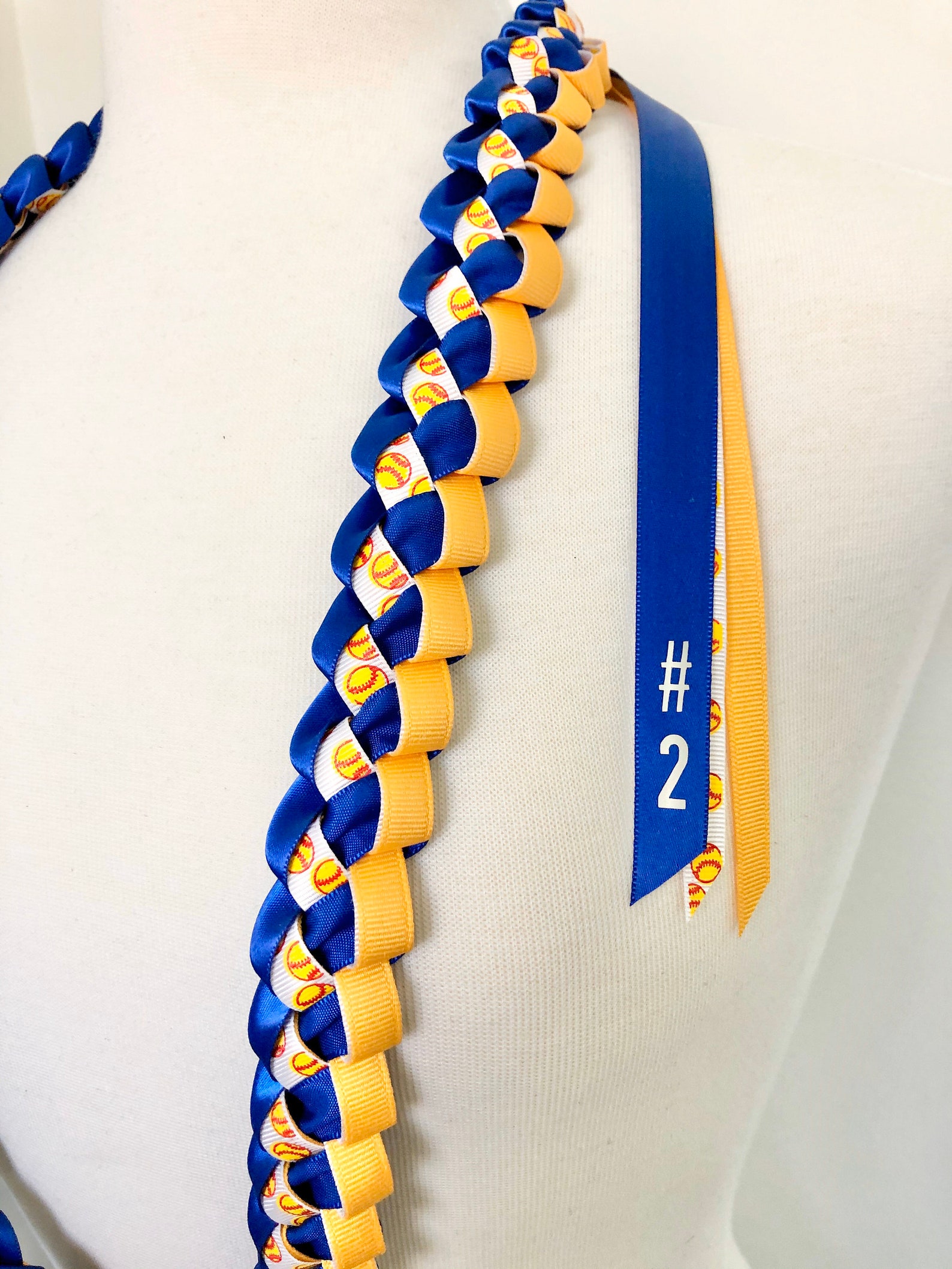 SOFTBALL Ribbon Lei/senior Night Gift - Etsy