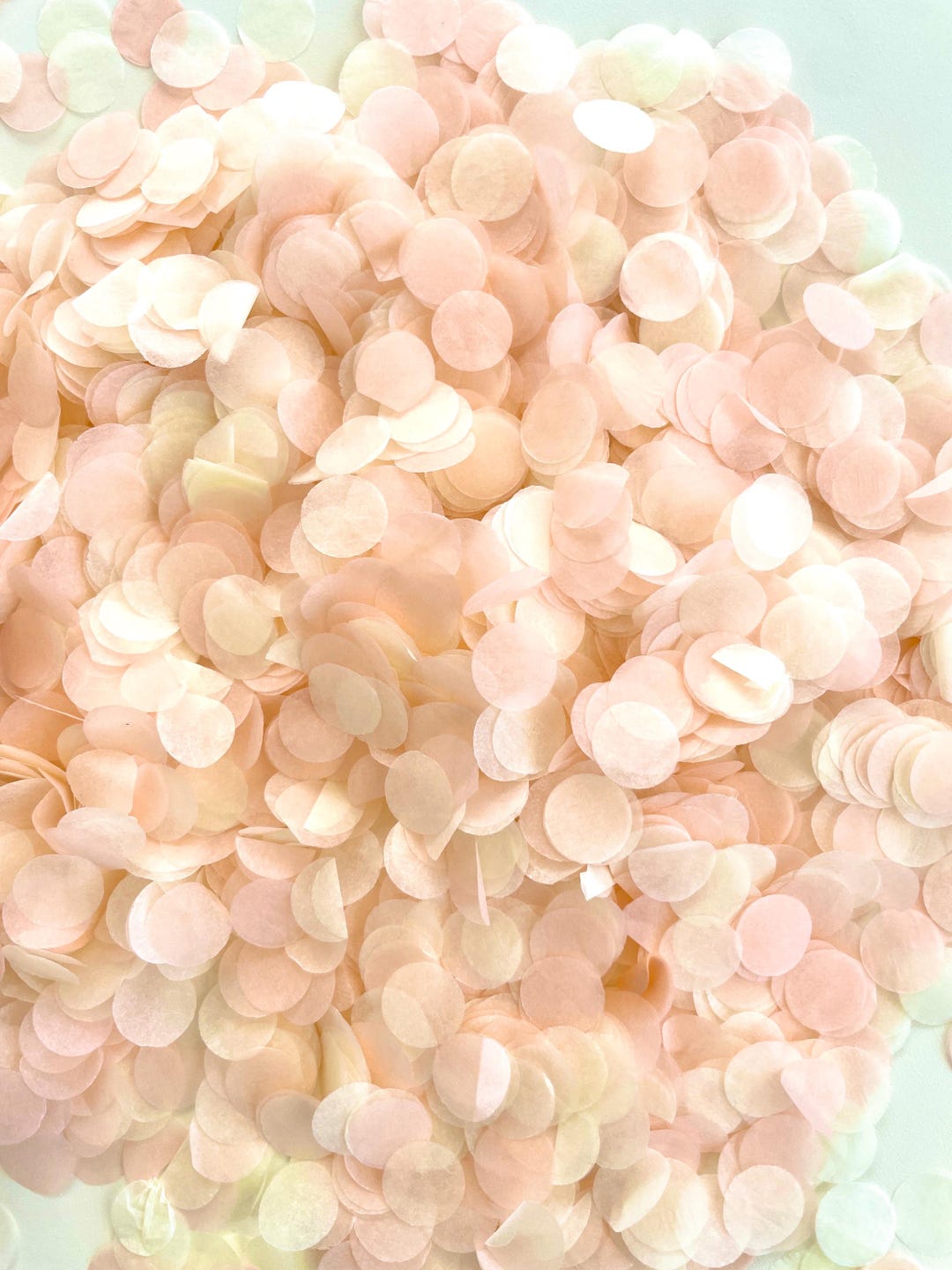 Peach & Ivory Biodegradable Tissue Paper Confetti: Wedding, Shower ...