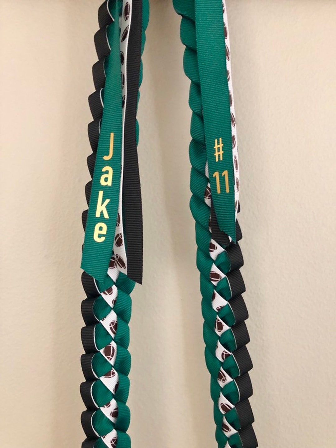 FOOTBALL/FLAG FOOTBALL Ribbon Lei - Senior Night Gift - Etsy