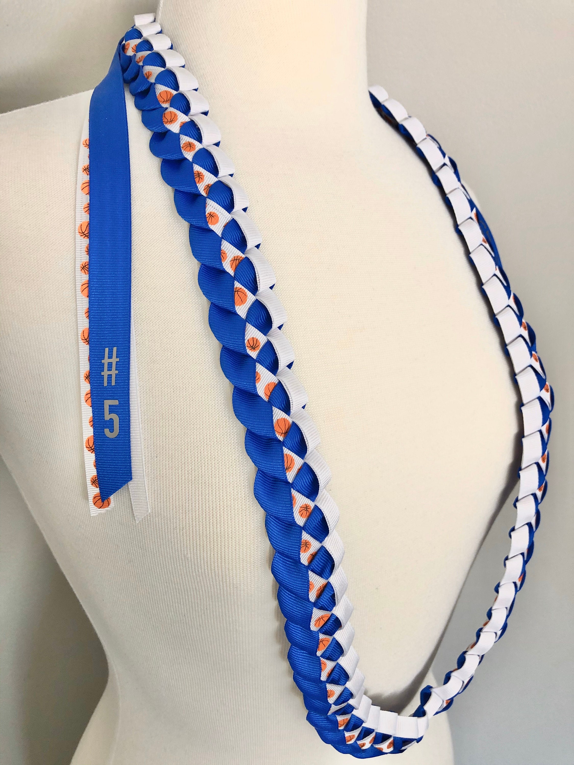 Basketball Ribbon Lei/senior Night Gift - Etsy Canada