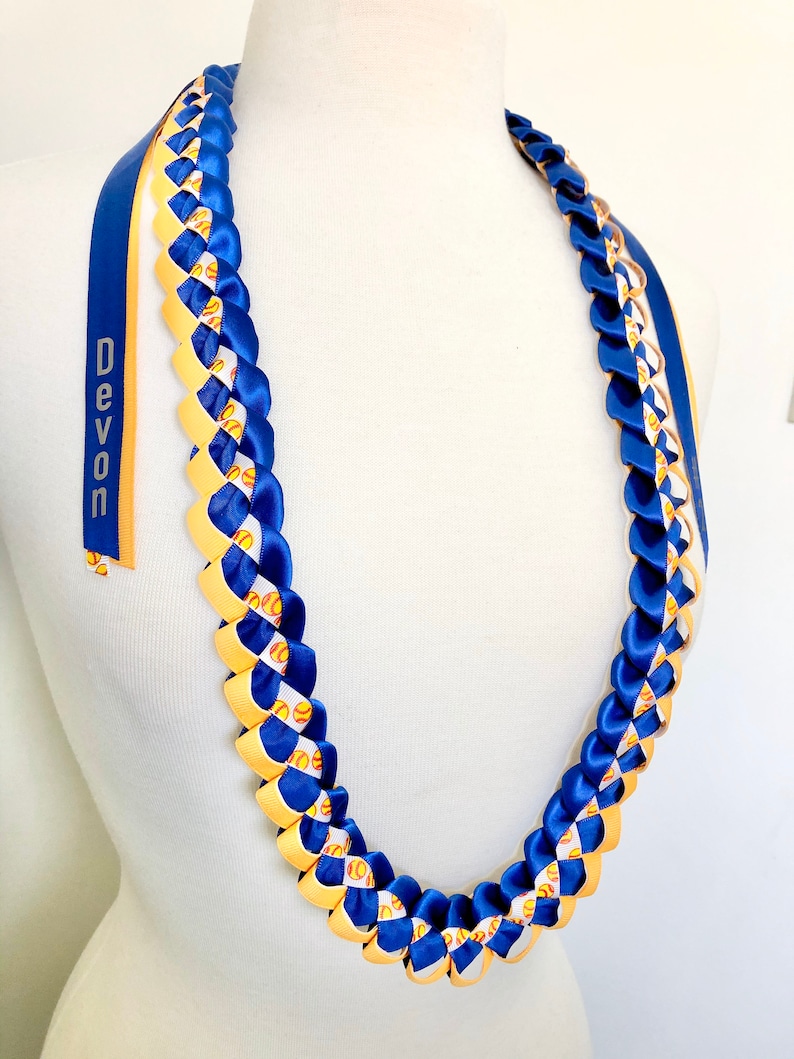 SOFTBALL Ribbon Lei/senior Night Gift - Etsy