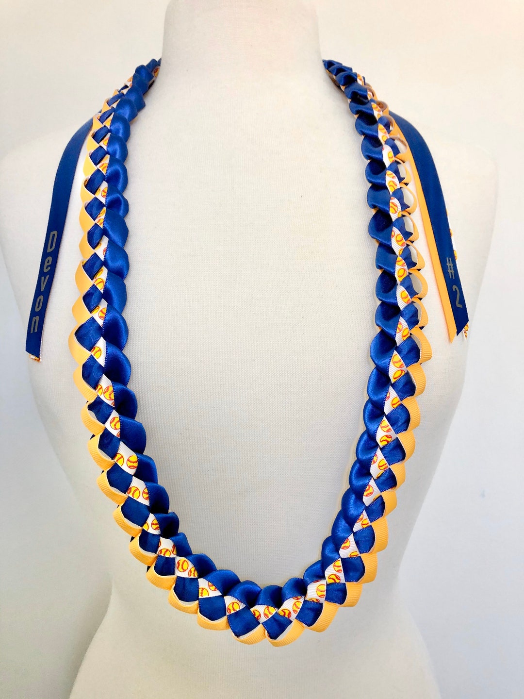 SOFTBALL Ribbon Lei/senior Night Gift - Etsy