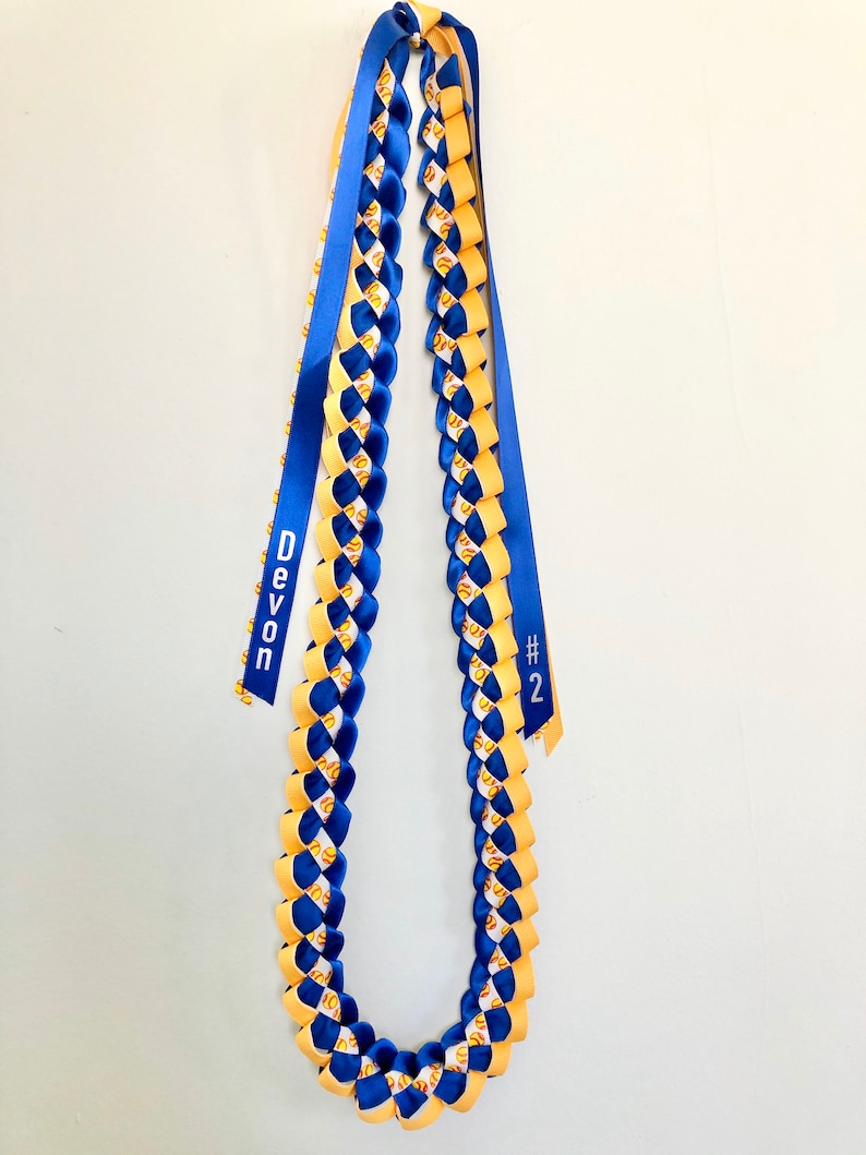 SOFTBALL Ribbon Lei/senior Night Gift - Etsy