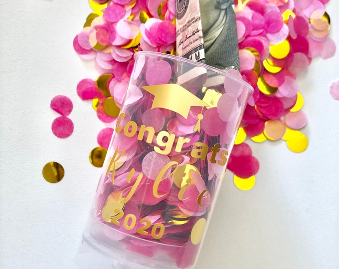 Graduation Confetti Popper Money Gift Holder - Etsy