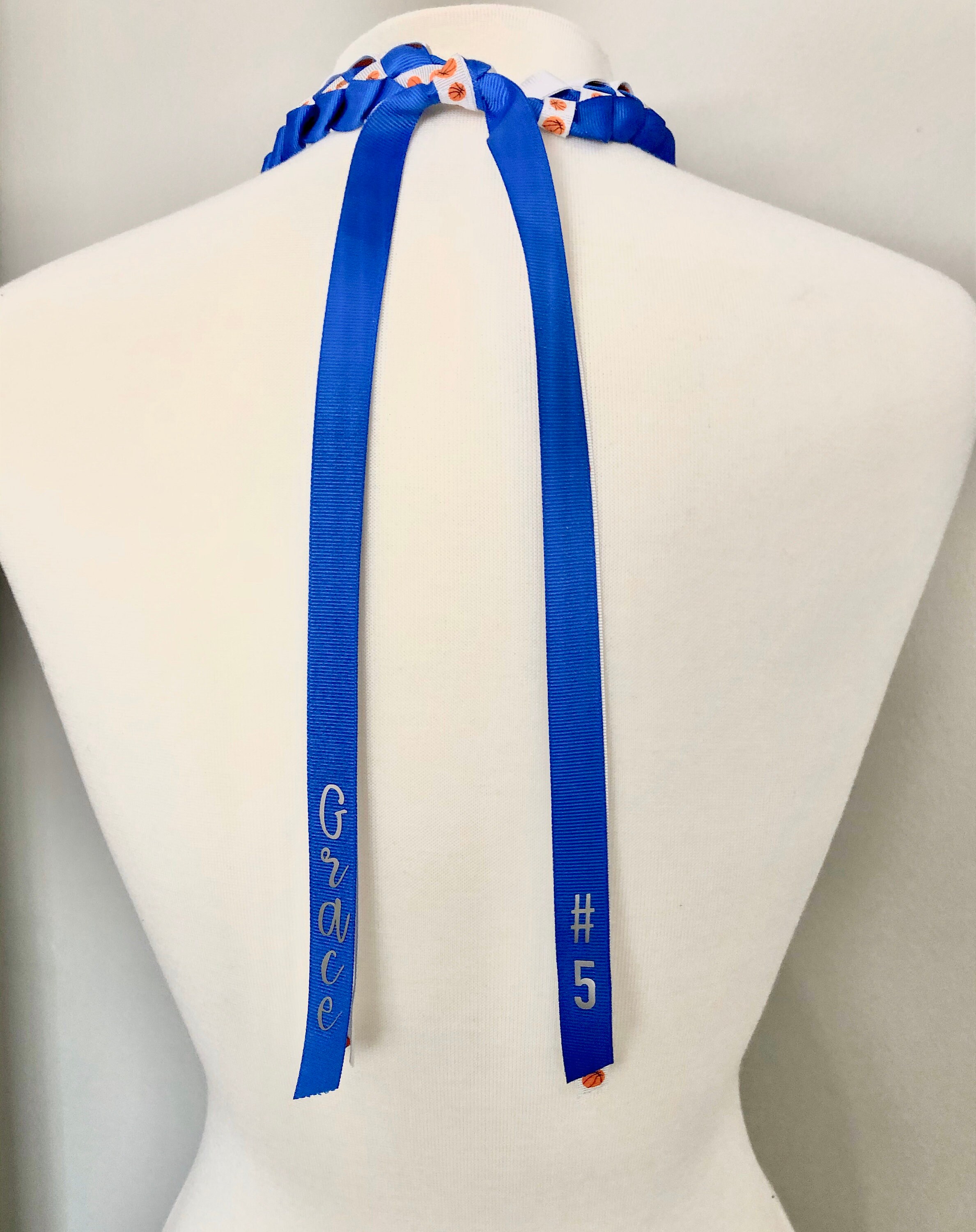 Basketball Ribbon Lei/senior Night Gift - Etsy Canada