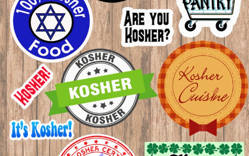 Kosher Stickersjewish Food Sticker Jewish Sticker Pack - Etsy