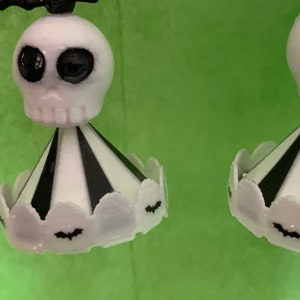 Beetlejuice Inspired Earrings, Carousel Skull Bat Earrings! - Etsy