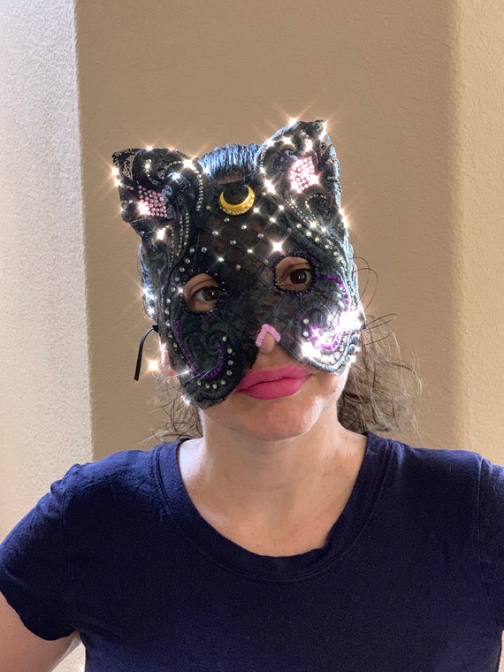 Luna Cat Mask Sailor Sailor Moons Cat Luna Black Cat Mask | Etsy