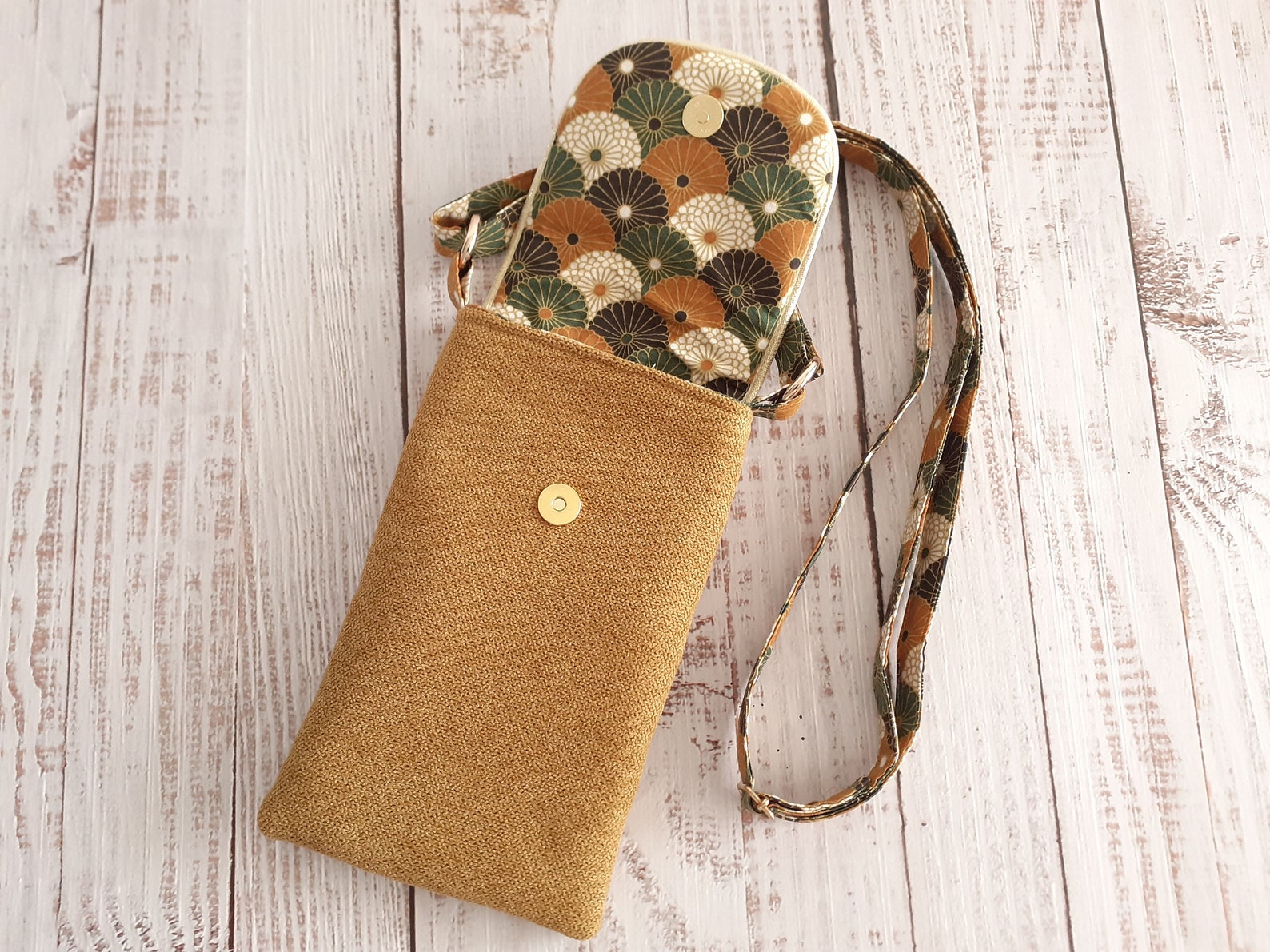 Pochette téléphone portable avec bandoulière reglable pour - Etsy France