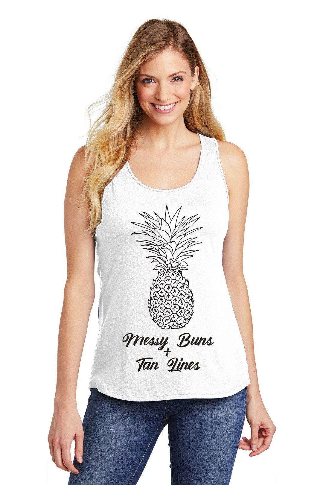 Messy Buns & Tan Lines Tank Top Free Shipping Trendy Tank Adventure ...