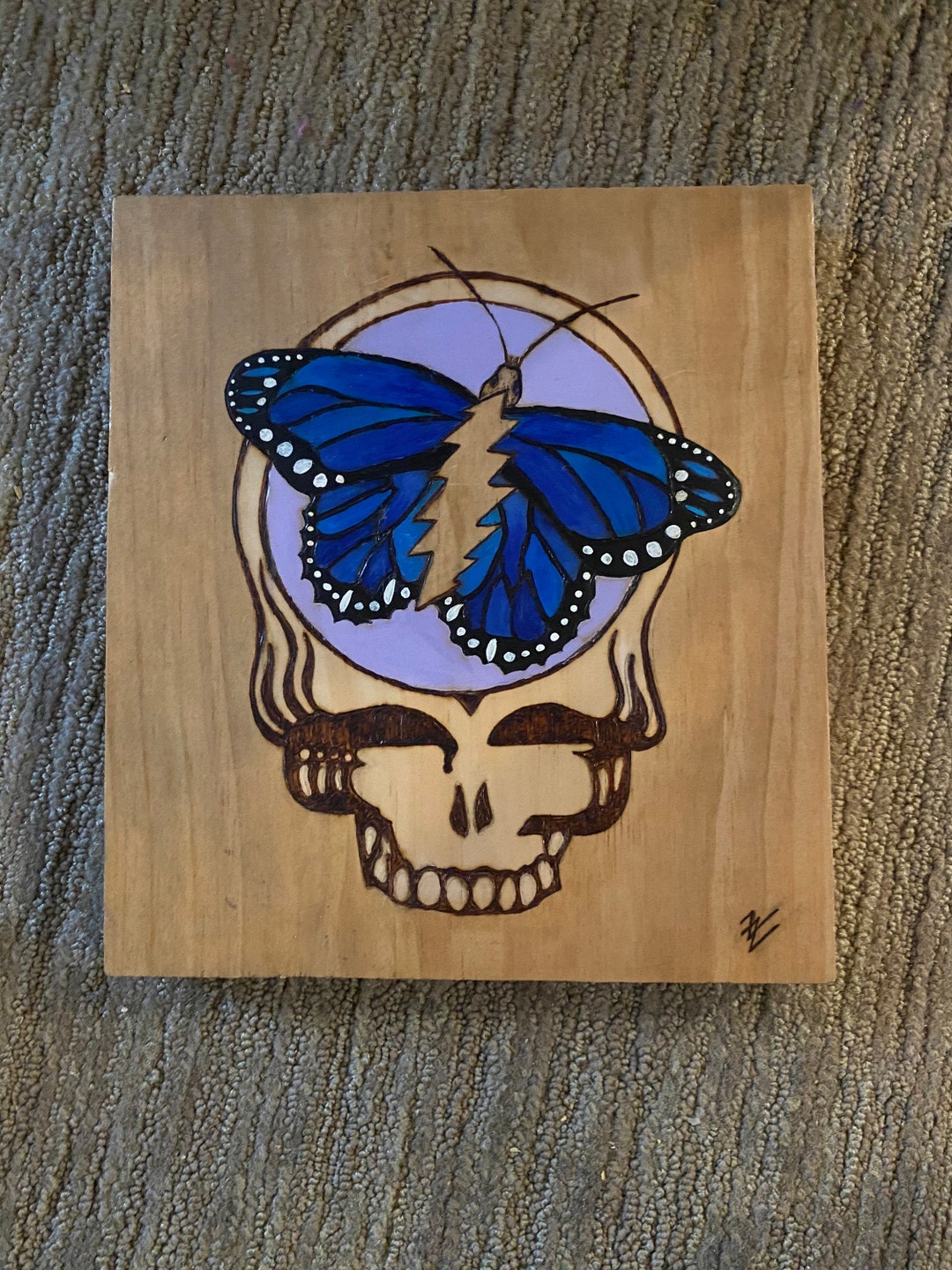Blue Butterfly Stealie - Etsy