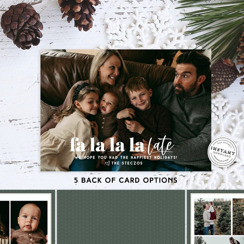 Late Christmas Card - Etsy