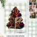 Tree Photo Christmas Card Editable Template | Green Plaid Christmas ...