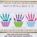 EDITABLE Happy Birthday Cupcake Handprint Craft Birthday - Etsy