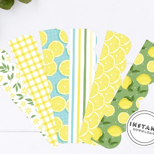 Lemon Classroom Bulletin Board Border Printable Bulletin - Etsy