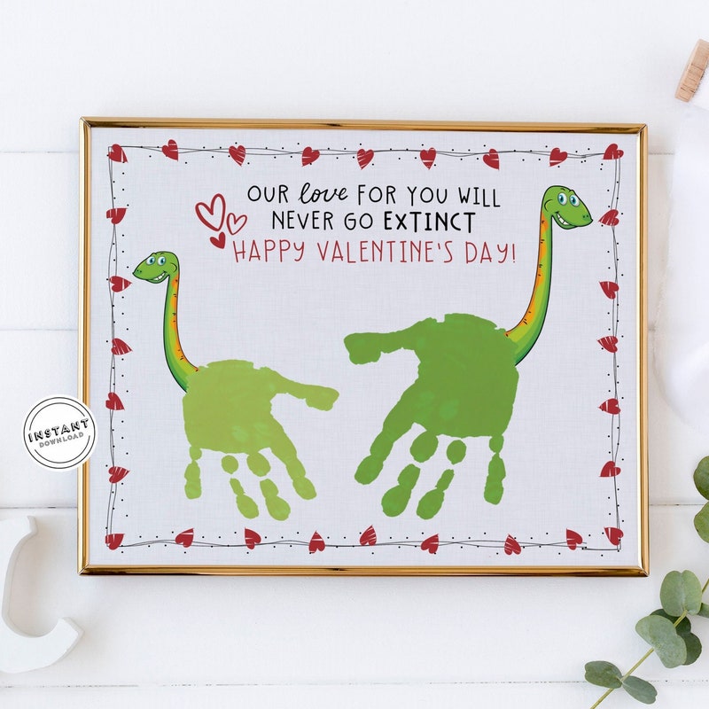 Dinosaur Valentine - Etsy