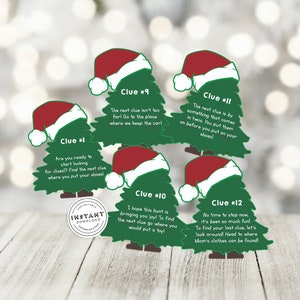 Christmas Tree Scavenger Hunt for Kids | at Home Holiday Treasure Hunt ...