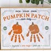 Pumpkin Patch 2 Kids Handprints | Handprint Art | Hand Print Craft for ...