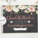 Chalkboard First Day of School Sign Printable | Floral Back to School ...