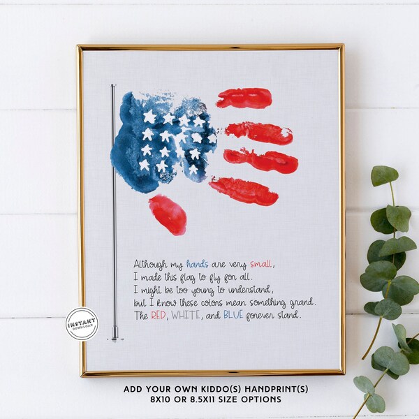 Handprint Keepsake - Etsy