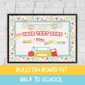 Back to School Bulletin Board Kit Bulletin Board Borders, Decor ...