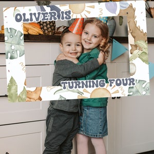 dinosaur selfie frame