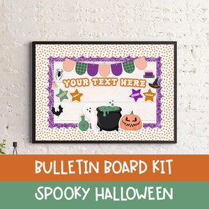 Halloween Bulletin Board Kit Bulletin Board Borders, Decor, Letters ...
