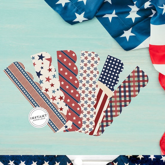 Americana Classroom Bulletin Board Border Printable Bulletin | Etsy