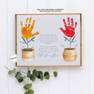 We're Growing Like Flowers Handprint Art | Hand Print Craft for Kids ...