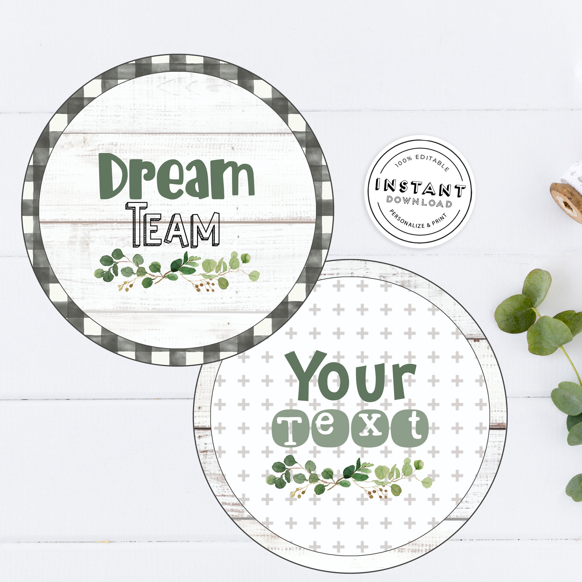 Set of 4 Farmhouse Classroom Table Numbers Editable - Etsy