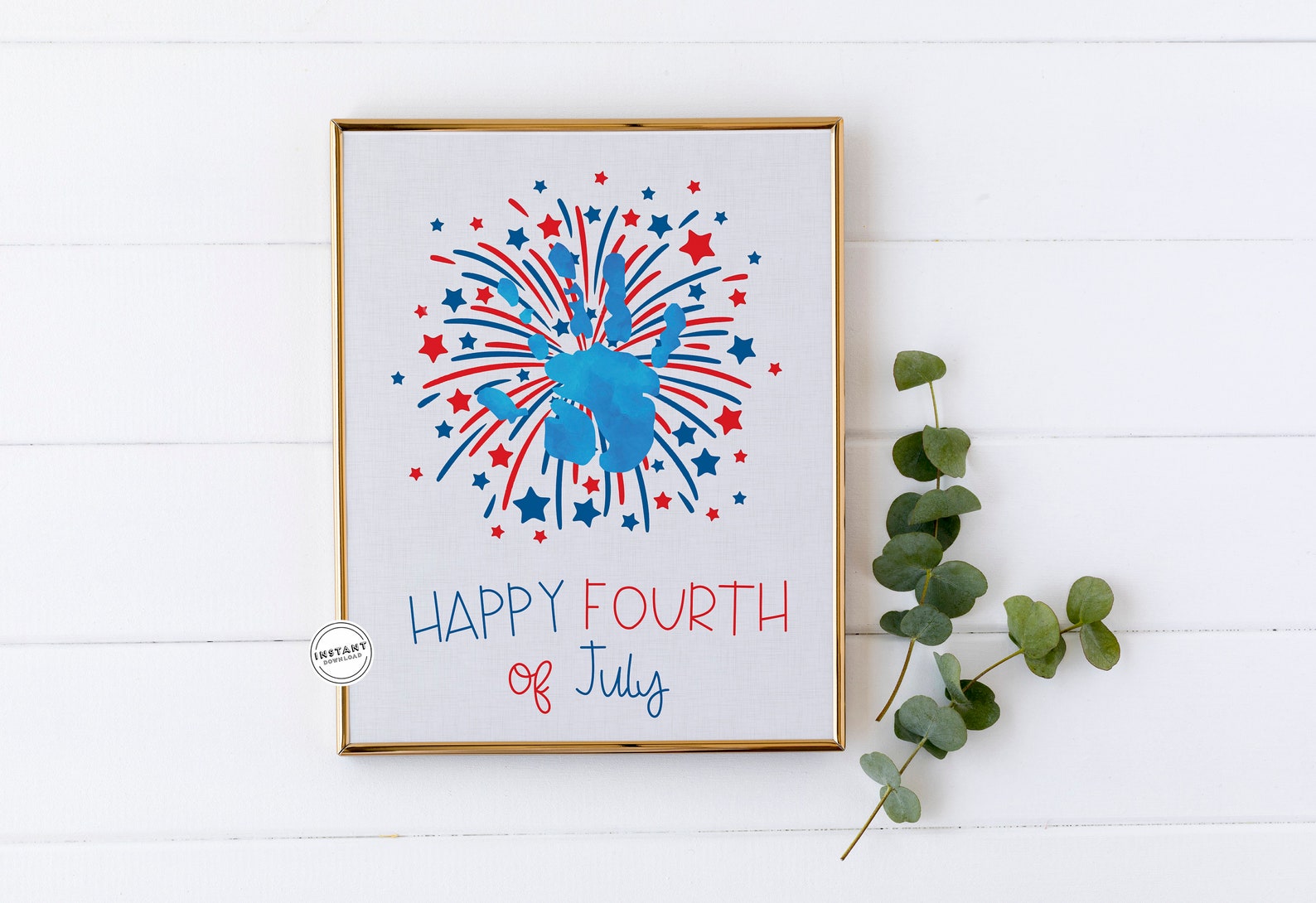 Fourth of July Handprint Craft 4th of July Fireworks - Etsy