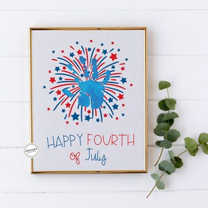 Fourth of July Handprint Craft | 4th of July Fireworks Handprint Art ...