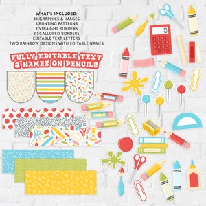 Back to School Bulletin Board Kit Bulletin Board Borders, Decor ...