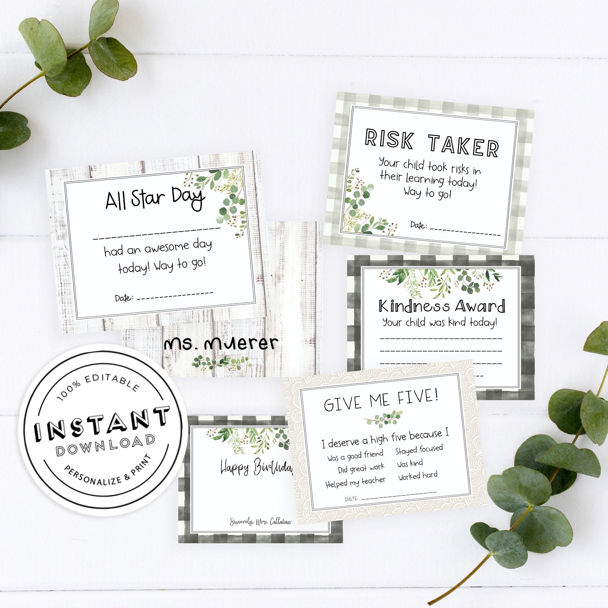 Farmhouse Positive Notes Home for Teachers Modern Farmhouse - Etsy