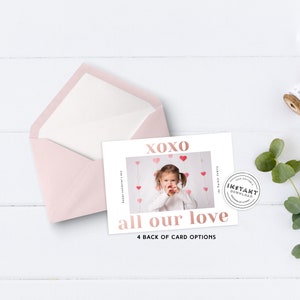 All Our Love Family Valentines Day Card 2020 Photo Card Template ...