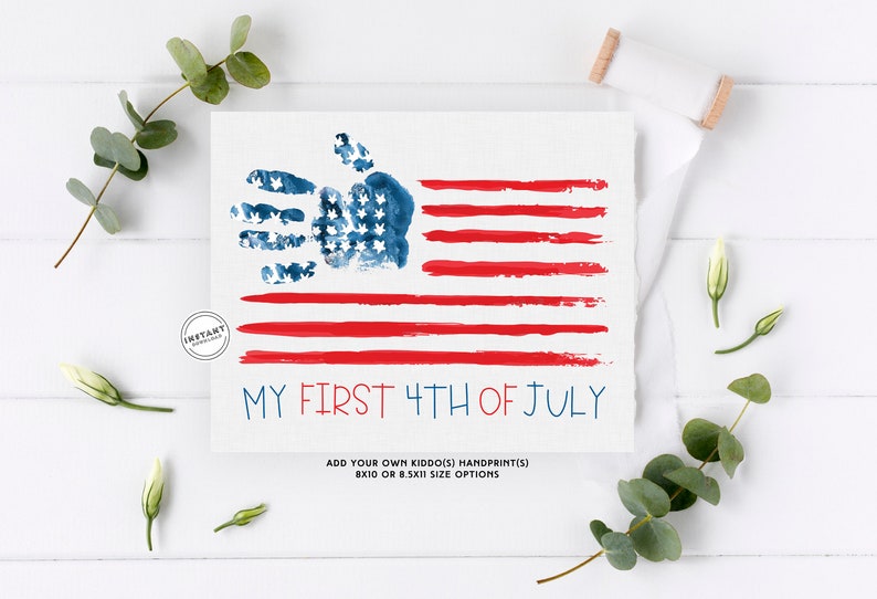 My First Fourth of July Handprint Craft American Flag - Etsy